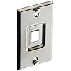 Leviton QuickPort Telephone Wall Jack, Stainless Steel, Recessed Port ...