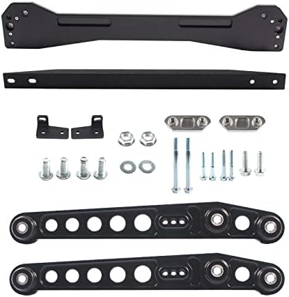 Amazon.com: POSENG Rear Lower Control Arm Subframe Brace Tie Bar kit ...