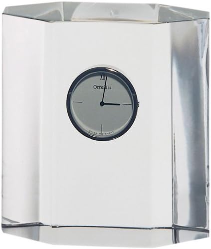 Amazon.com: Orrefors Regent 4-3/4-Inch Small Clock: Decorative Clocks ...