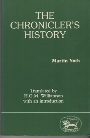 The Chronicler's History : Noth, Martin: Amazon.com.mx: Libros