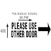 Amazon.com: Thistle Brooke Cottage Please Use Other Door Arrow Pointing ...