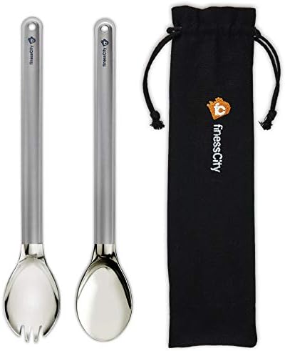 Amazon.com: finessCity Longest Titanium Long Handled Spoon It's 9.65 ...