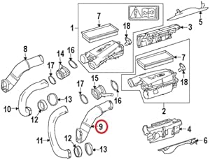 Amazon.com: MERCEDES-BENZ 2780902582 GENUINE OEM AIR INLET DUCT ...