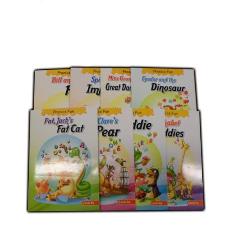 Phonics Young Children 8 Books Collection Set Level 1 & 2 (Read at Home ...