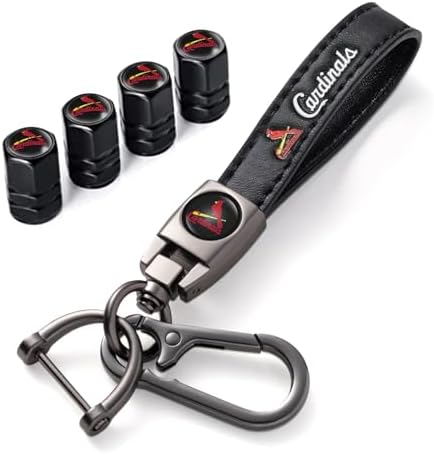 Amazon.com: Combo of Cardinals Car Tire Valve Caps&Car Key Chain Cars ...