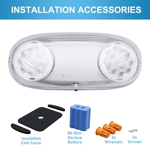 Outdoor Emergency Light with Battery Backup, Exterior Lights with ...