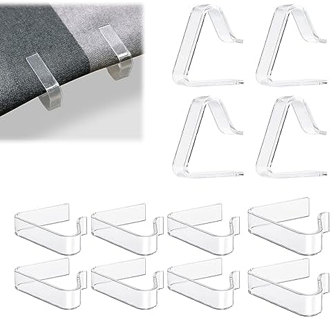 penmol 12PCS Table Cloth Holder Plastic Clips Transparent Tablecloth ...