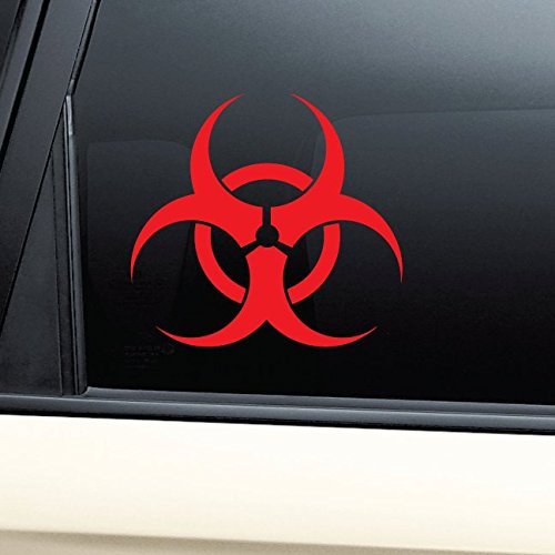 Biohazard Symbol Zombie Vinyl Decal Laptop Car Truck Bumper Window ...