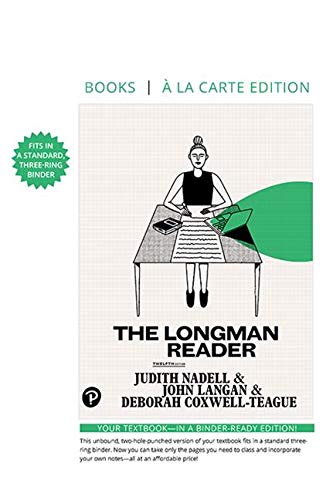Longman Reader, The - Loose-Leaf Edition (12th Edition): Nadell, Judith ...