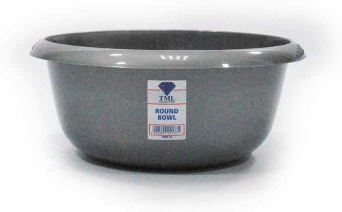 Casa 32cm Round Washing Up Bowl Silver : Amazon.co.uk: Home & Kitchen