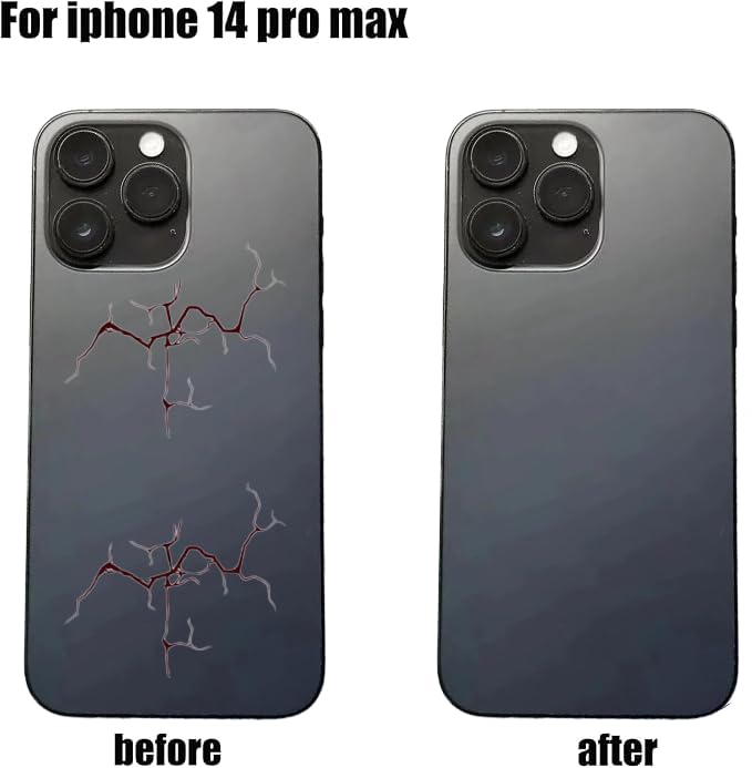 Snapklik.com : Mingxiong 14 Pro Max Back Glass Replacement For iPhone ...