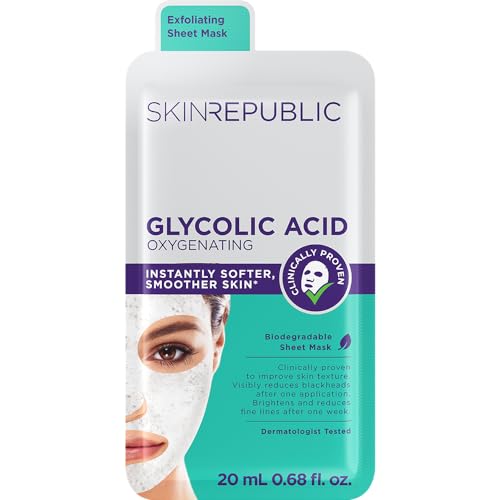 Skin Republic Glycolic Acid Oxygenating Mask. Visibly brightens and ...