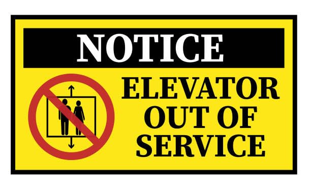 Notice Elevator Out of Service Sign | Waterproof Sticker : Amazon.in ...