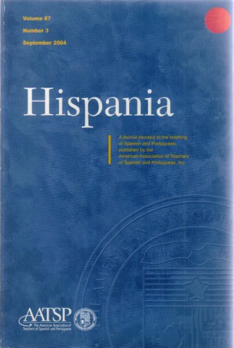 Hispania: A Journal Devoted to the Teaching of Spanish and Portuguese ...