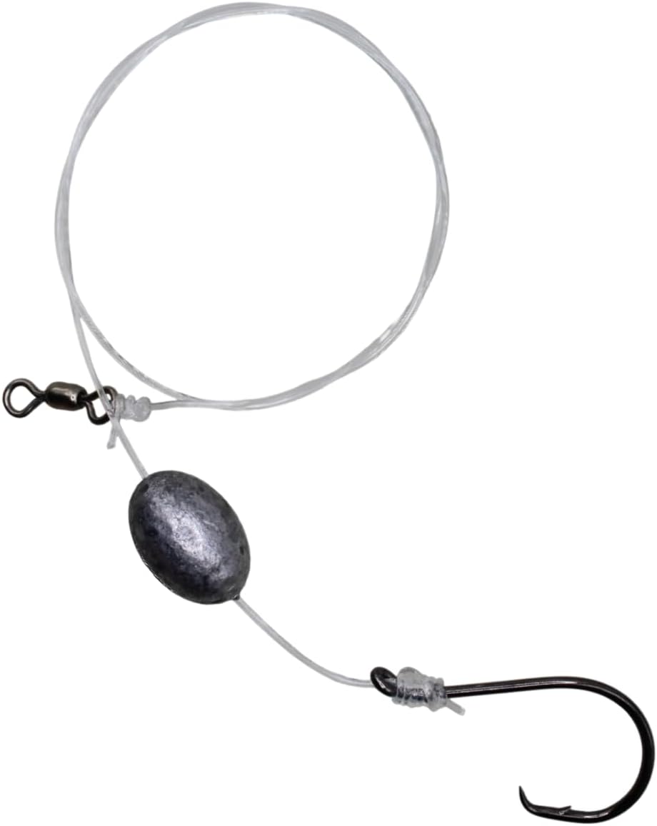 Amazon.com : Grouper Knocker Rig with Snelled 8/0 Circle Hook 100lb ...