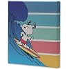 Amazon.com: Peanuts Snoopy Surfing Colorful Gallery Wrapped Canvas Wall ...