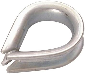 4MM HEART SHAPED THIMBLE ELECTRO GALV - Heart Shaped Thimbles (Chains ...