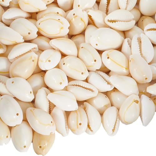 Amazon.com: SUNNYCLUE 100Pcs Cowrie Shell Beads Bulk Natural Shell ...
