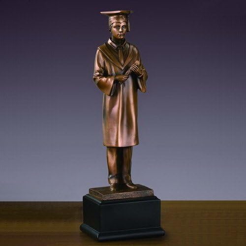 Amazon.com: Male Graduate Statue - Sculpture with Bronze Finish : Home ...