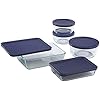 Amazon.com: Pyrex Simply Store 10-Piece Glass Food Storage Set with ...