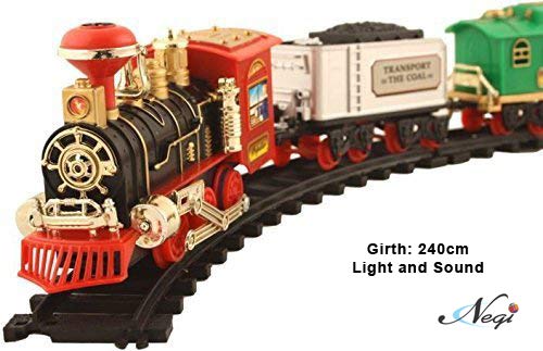 Buy Negi Battery Operated Light Sound Smoke ChooChoo Classical Train ...