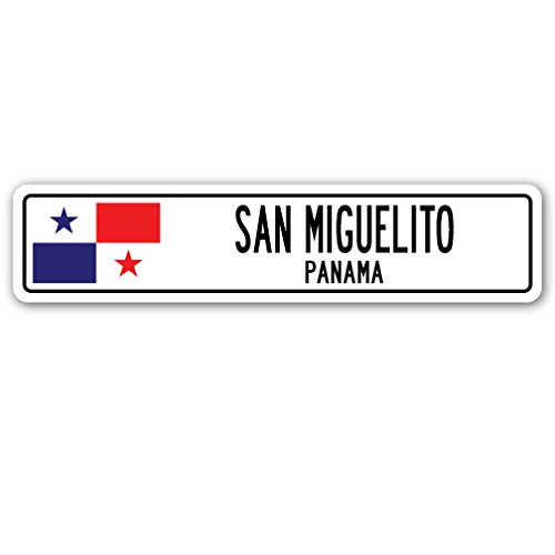 Buy SAN MIGUELITO, PANAMA Street Sign Panamanian city country road wall ...