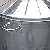 simpa 180L XXL Strong Tough Galvanised Metal Incinerator & Locking Lid ...