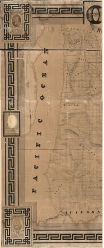 1876 Map Oregon, from government surveys by the order of the State ...