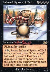 Amazon.com: Magic The Gathering - Infernal Engendro del Mal - Sin pegar ...
