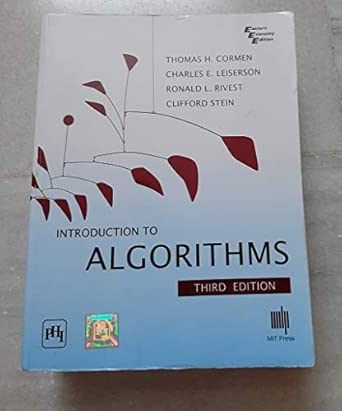 Amazon.com: Introduction to Algorithms, Third Edition (International ...