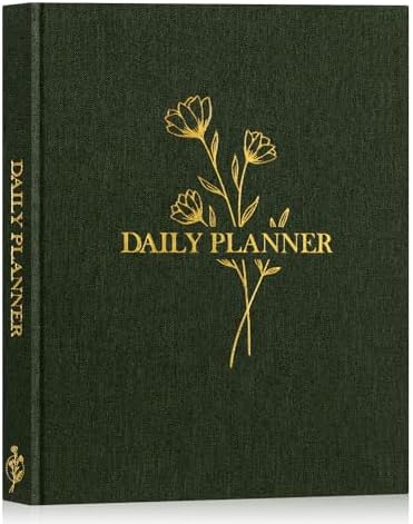 S&O Undated Daily Planner for Organization, Spiral Logbook with Hourly ...