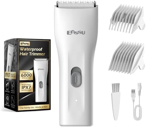 Amazon.com: ENSSU Cordless Hair Clippers for Men - Waterproof Beard ...