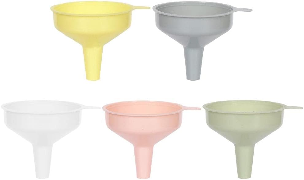 Amazon.com: 5 Pcs Kitchen Funnel Colorful Liquid Plastic Funnel Oil ...