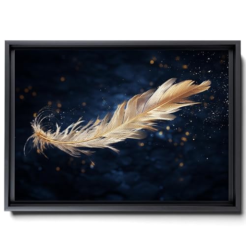 Amazon.com: A feather flutters gently Wall Art, feather was floating in ...