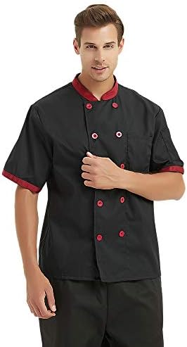 Amazon.com: TOPTIE Unisex Short Sleeve Hotel Restaurant Waiter Chef ...