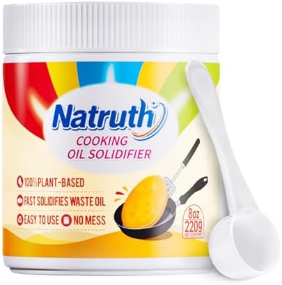 Amazon.com : NATRUTH Cooking Oil Solidifier Powder, 100% Plant-Based ...