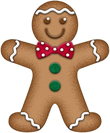 Amazon.com : Craig Bachman 13" Metal Embossed Gingerbread: Boy (Red ...
