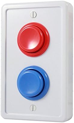 Arcade Light Switch Plate - Single Switch (2 Pack- Black/Red/Blue ...