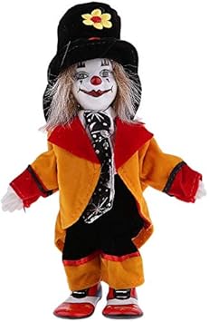 Amazon.com: Taotenish Clown Doll Porcelain Clown Model Porcelain Doll ...