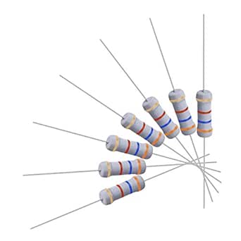 uxcell 50Pcs 3.6K Ohm Resistor, 1W 5% Tolerance Metal Oxide Film ...