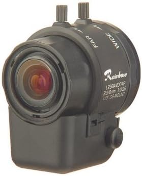 Amazon.com : Rainbow CCTV L298AVDC4P 1/3" 2.9~8mm, F0.95, Aspheric, DC ...