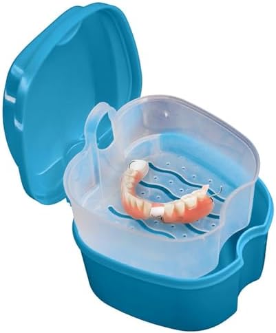 Amazon.com : Denture Case,Denture Bath Cup Case Box Holder Storage Soak ...