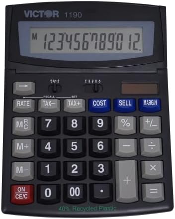 Victor Technology 1190 Standard Function Calculator, Black : Amazon.ca ...
