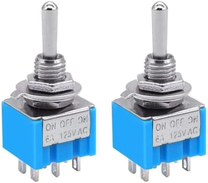 TECHTONICS Mini MTS-203 6-Pin DPDT 6A 125VAC Toggle Switch : Amazon.in ...