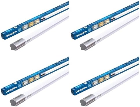 Crompton TRIO 22W Batten Direct +Indirect Light (Focus mode- White ...