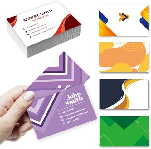 Amazon.com : Custom Business Cards Customized Business Cards Double ...