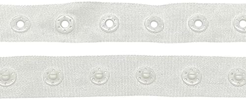 GORGECRAFT 10 Yards Sewing Snap Tape with Plastic Press Buttons Black ...