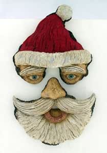 Amazon.com: SANTA TREE FACE DECORATION : Patio, Lawn & Garden