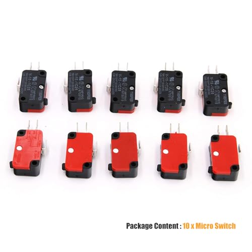 Snapklik.com : 10Pcs 125V/250V 15A Cherry Micro Limit Switch SPDT Snap ...