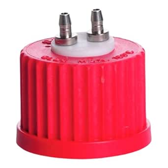 DURAN 292601301 GL25 Connection Cap System with Red PBT Screw Cap, PTFE ...